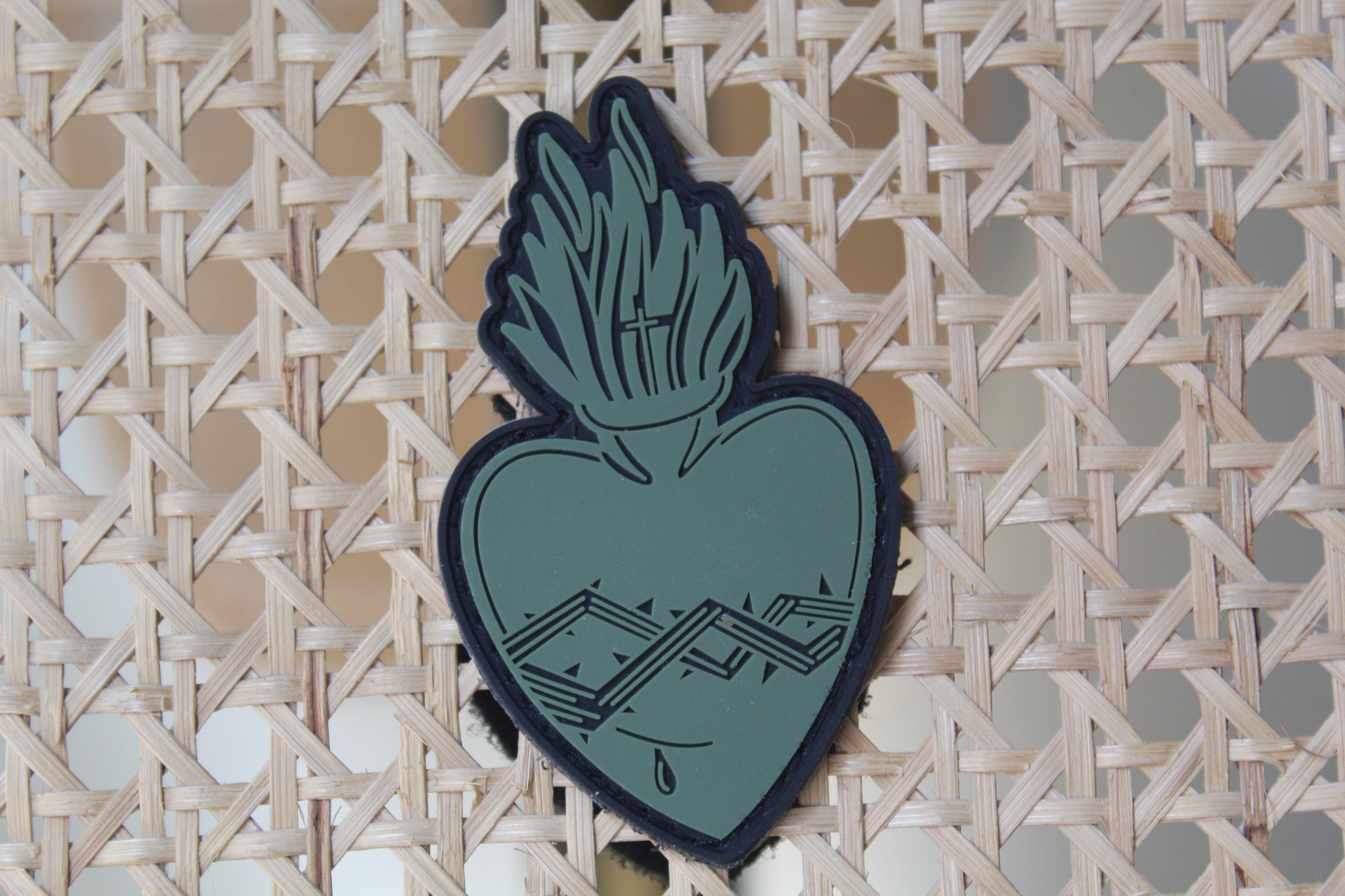 Catholic Tactical Patches - Sacred Heart tactical Patch – The Little ...