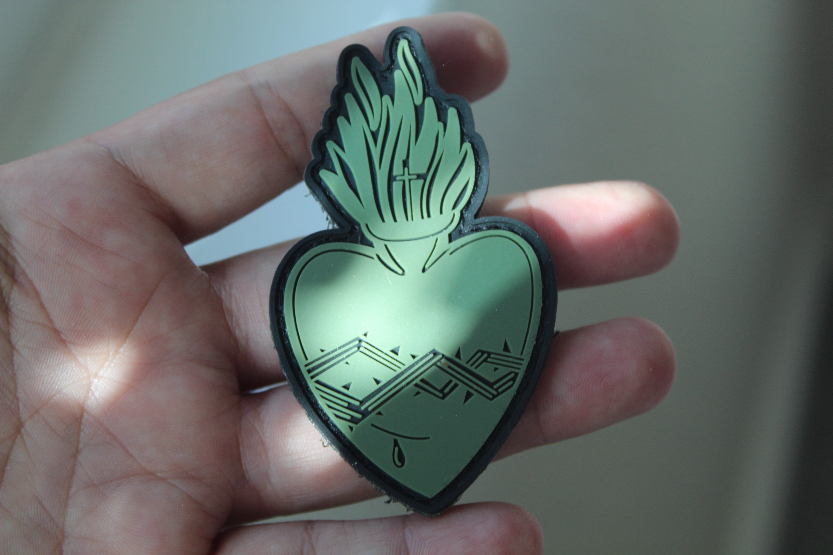 Catholic Tactical Patches - Sacred Heart tactical Patch – The Little ...