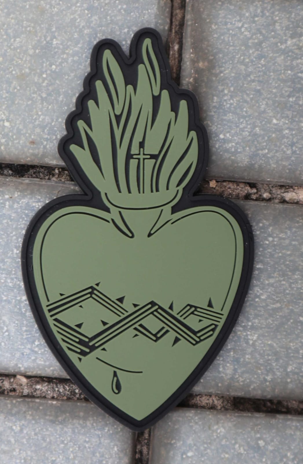 Catholic Tactical Patches - Sacred Heart tactical Patch – The Little ...