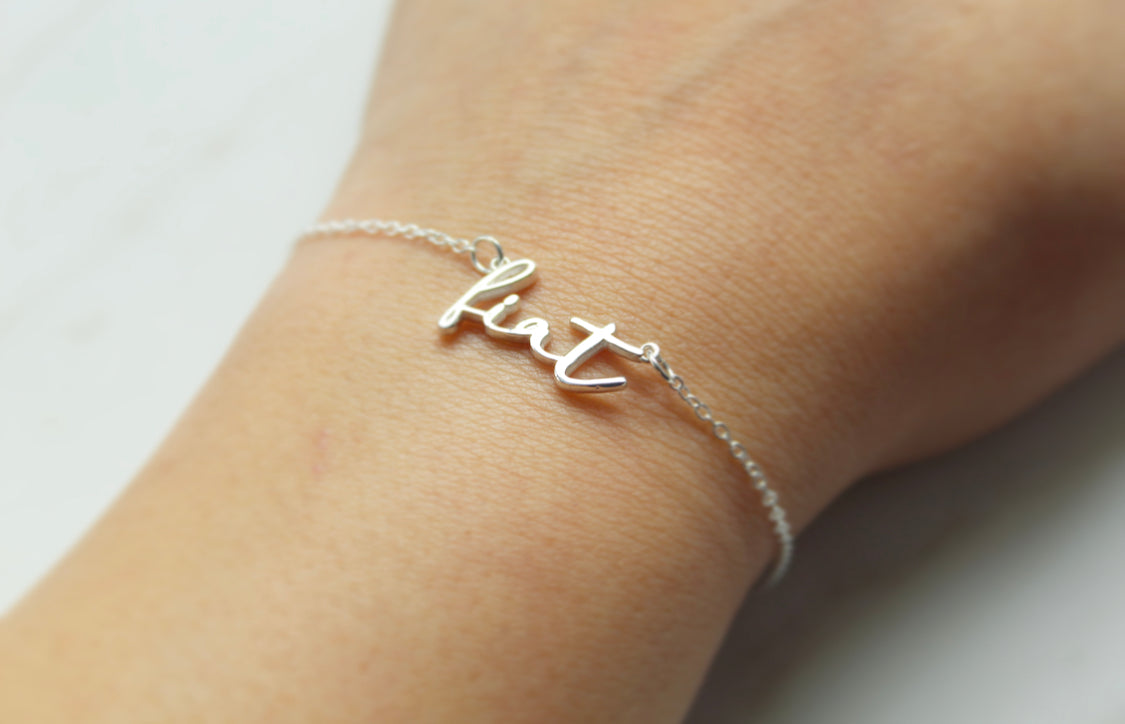 Dainty Catholic Jewelry - Fiat Bracelet, Immaculate Heart Jewelry – The ...