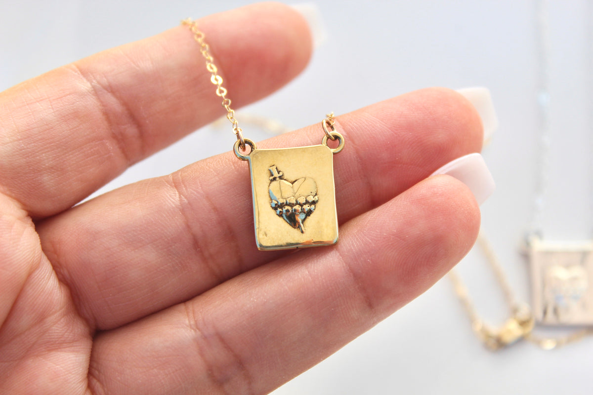 Our Lady of Fatima Necklace - Immaculate Heart Necklace - Catholic ...