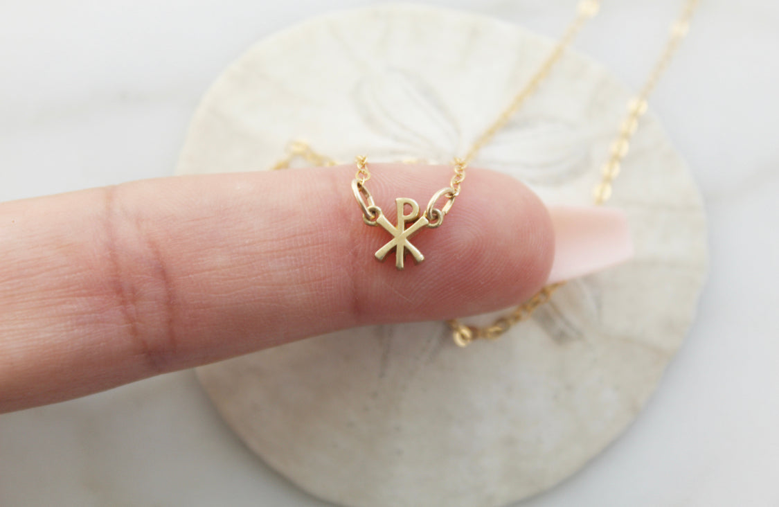 Chi Rho Necklace – The Little Catholic