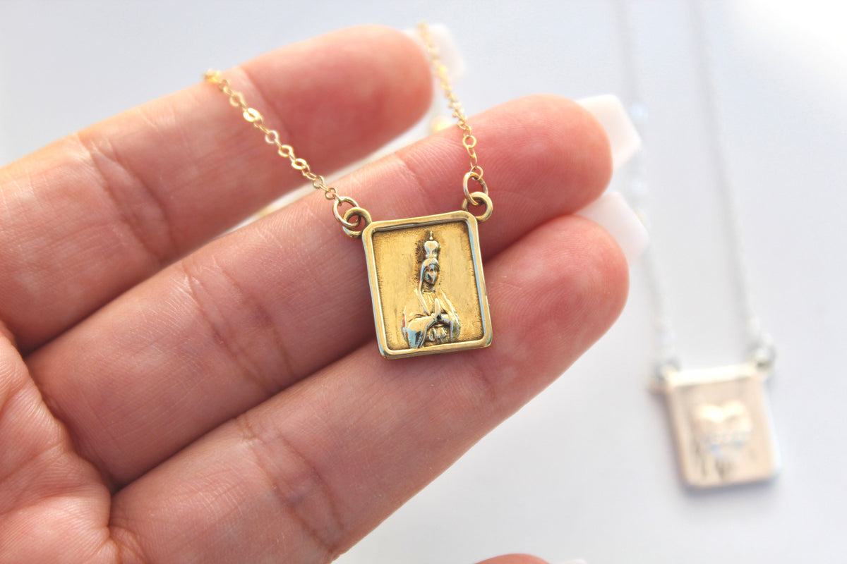 Our Lady of Fatima Necklace - Immaculate Heart Necklace - Catholic ...